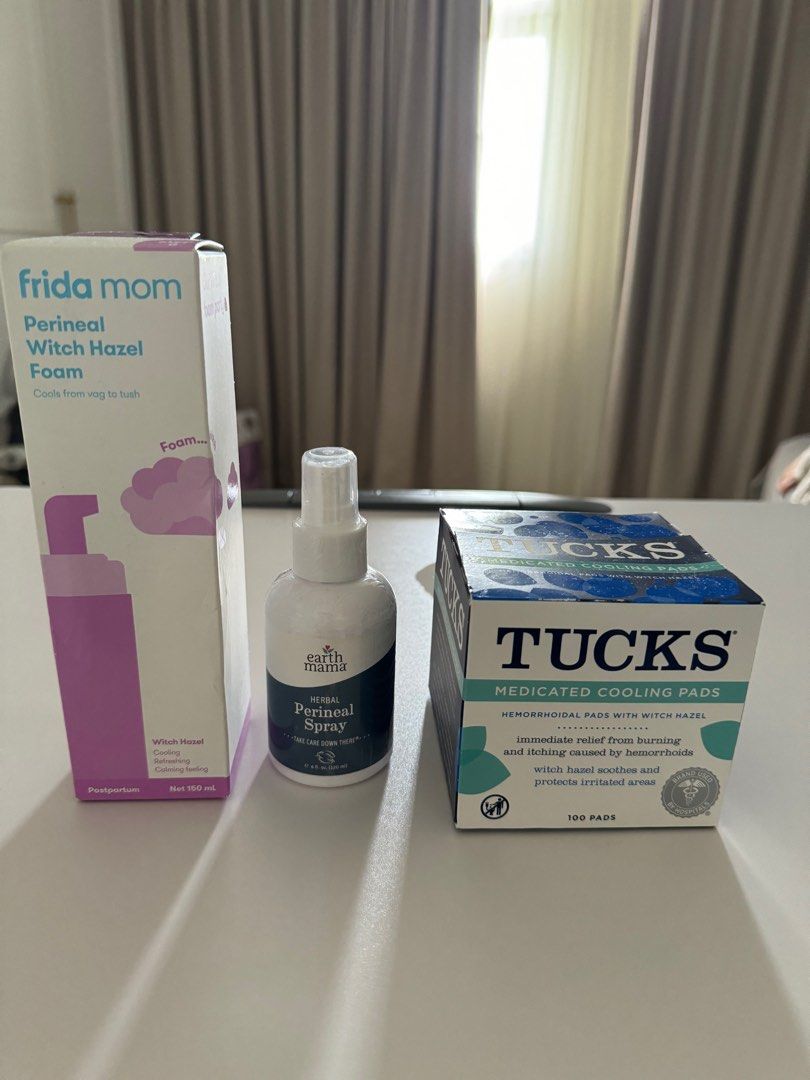 Postpartum Frida mom foam earth mama perineal spray tucks cooling pads ...