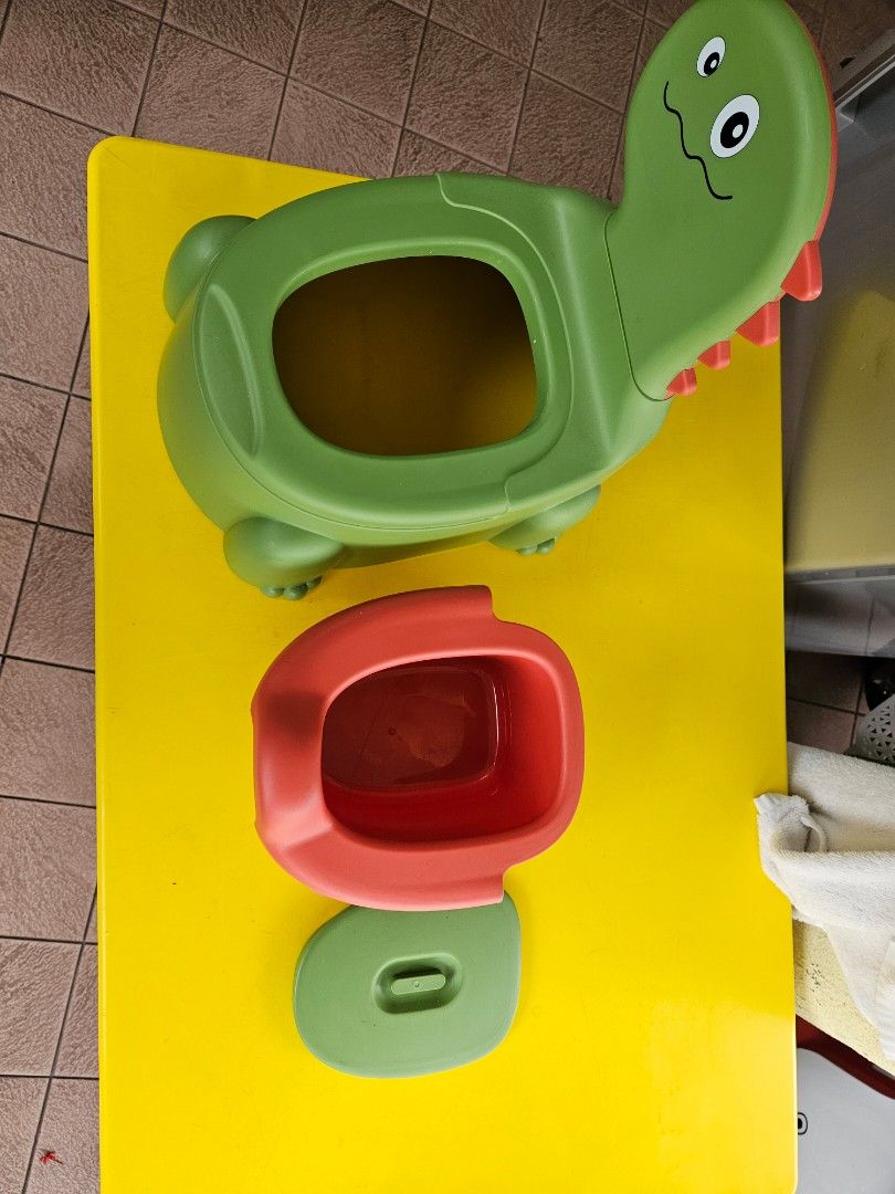 Potty training cartoon dinosaurs toilet for kids toddlers with back ...