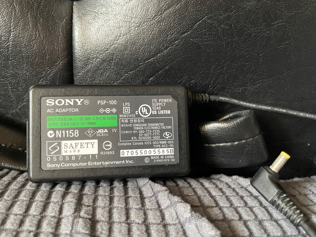 PSP charger original, Video Gaming, Video Game Consoles, PlayStation on ...