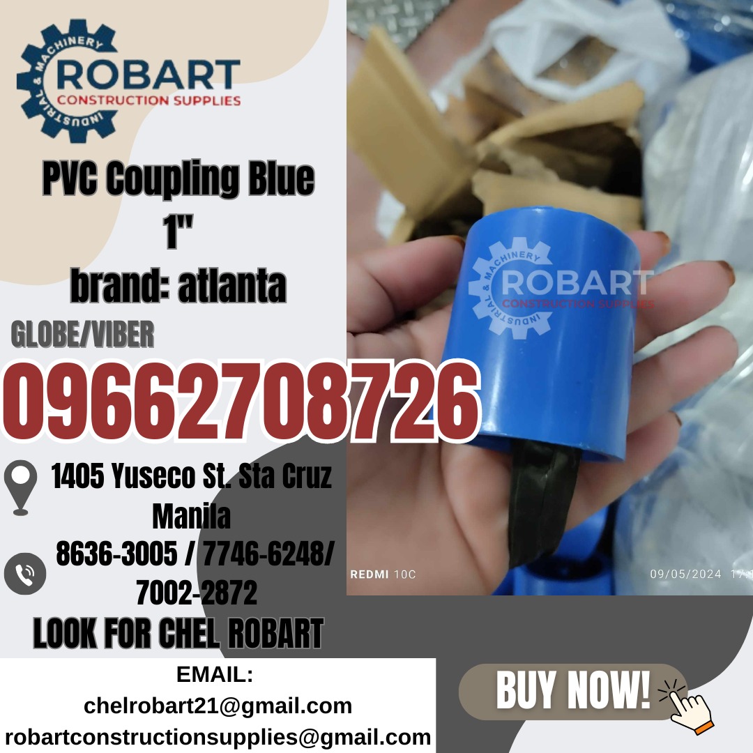 PVC COUPLING BLUE, Commercial & Industrial, Construction Tools ...