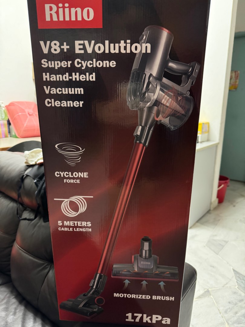 Riino V8 Super Cyclone Hand Held Vacuum, TV & Home Appliances, Vacuum ...