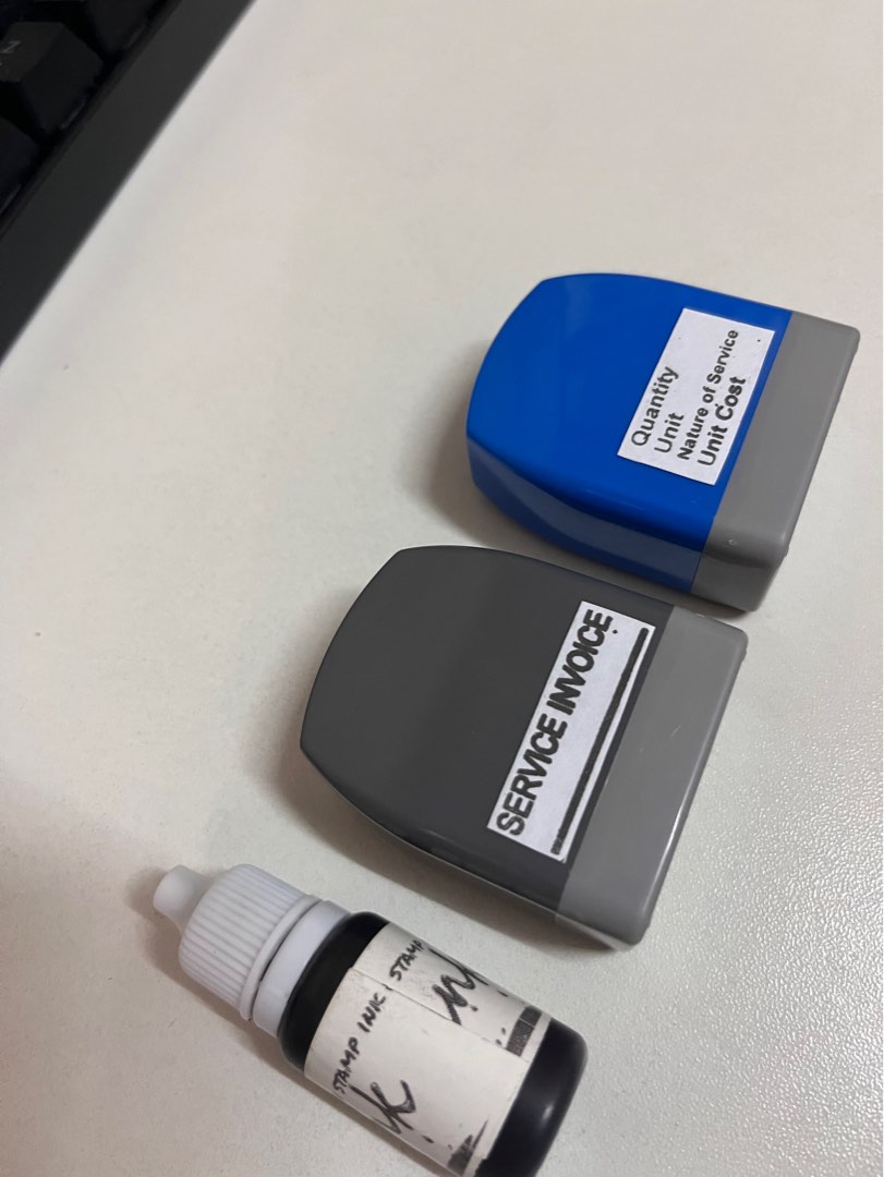 Service Invoice Stamp, Custom Stamp, and Unused Ink, Everything Else ...