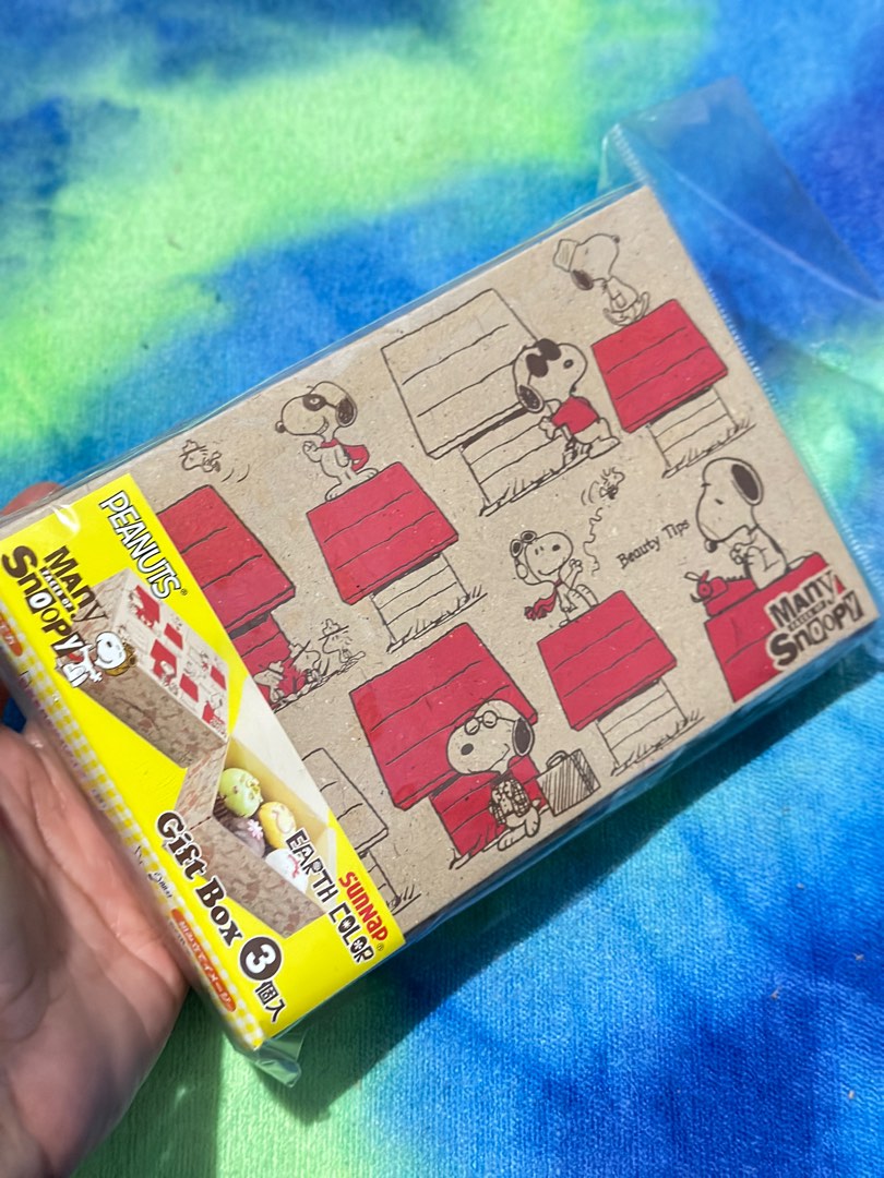 Snoopy Gift Box earth color 3pcs, Hobbies & Toys, Stationary & Craft ...