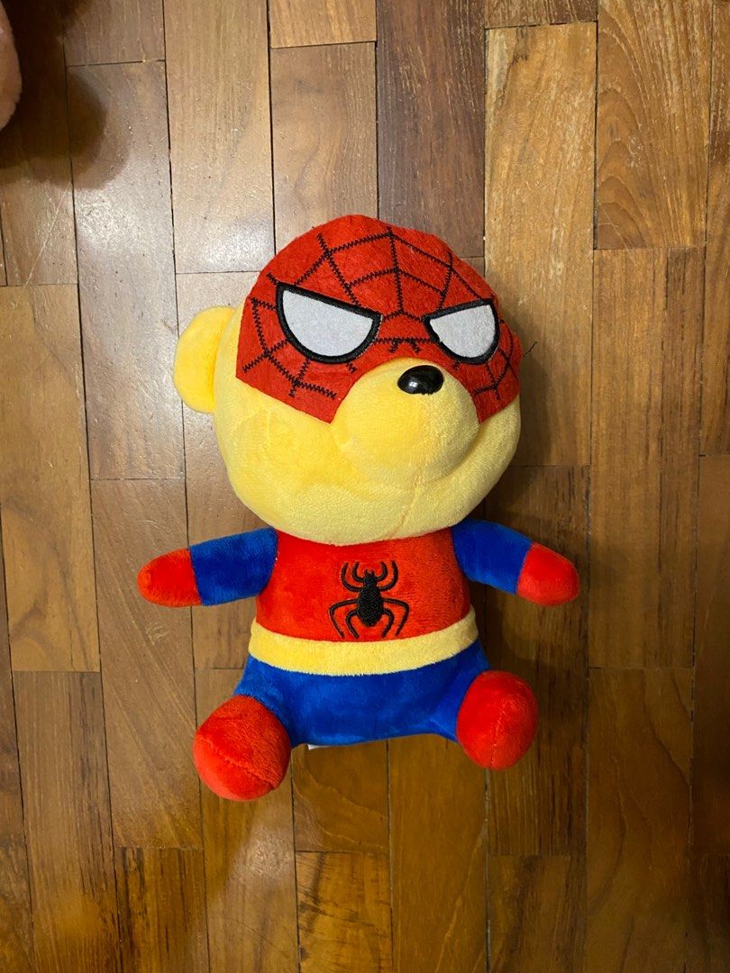 Spiderman pooh bear, la bi xiao xin, deadpool plushie, Hobbies & Toys ...