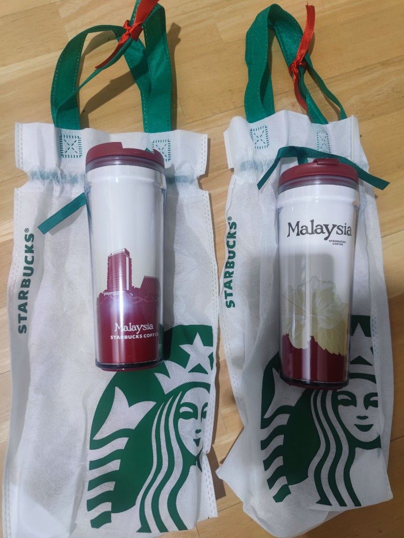 Starbucks Bundle Tumbler Cup with Gift Bag, Furniture & Home Living ...
