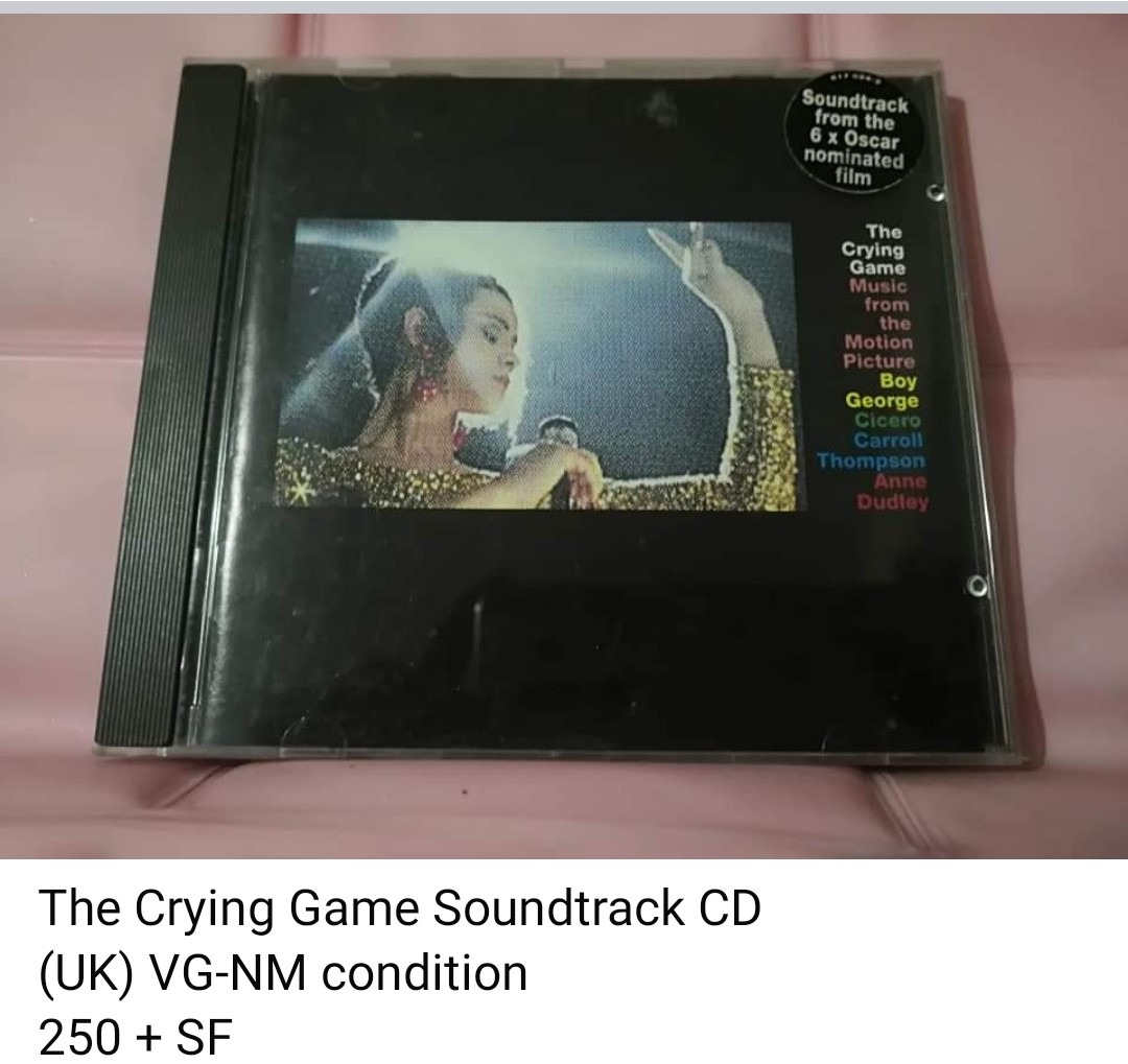 The Crying Game Soundtrack CD (unsealed), Hobbies & Toys, Music & Media ...