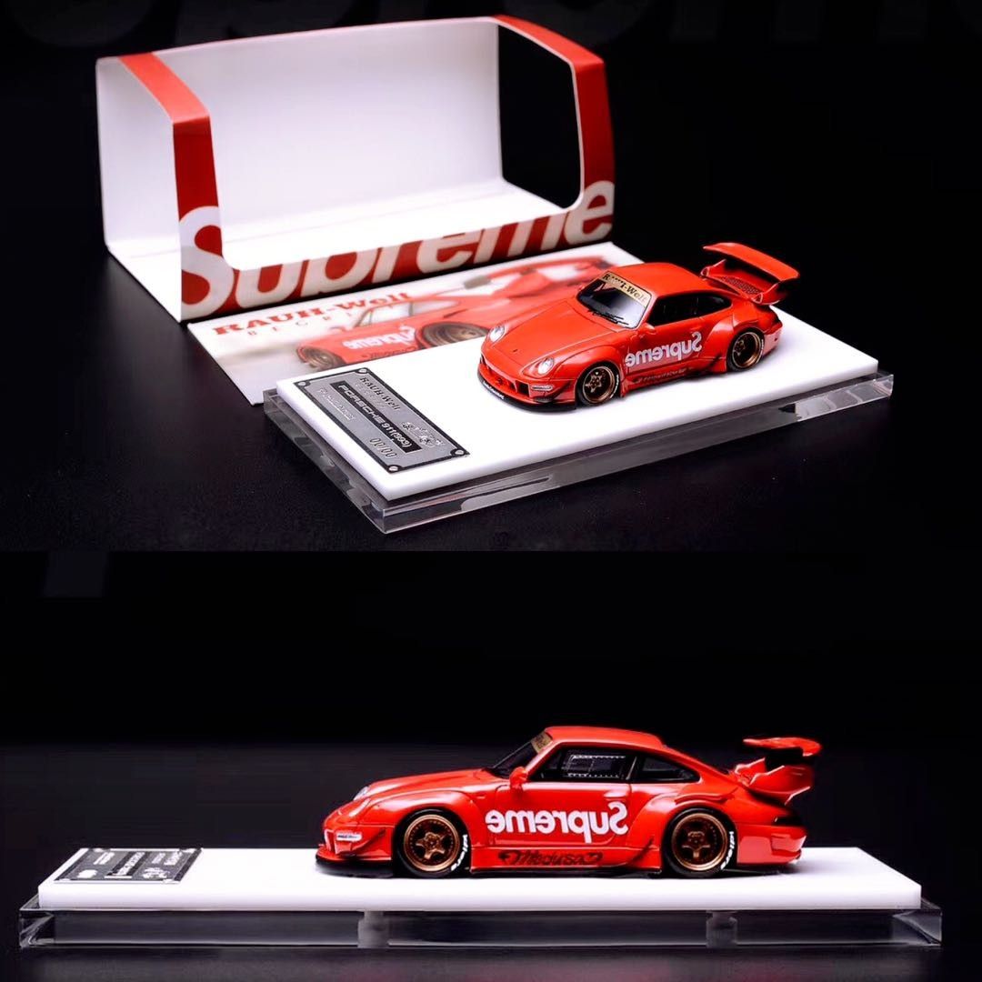 TM RWB X SUPREME 聯名款 1/64 Porsche 993 RWB SUPREME limited edition, 興趣及 ...