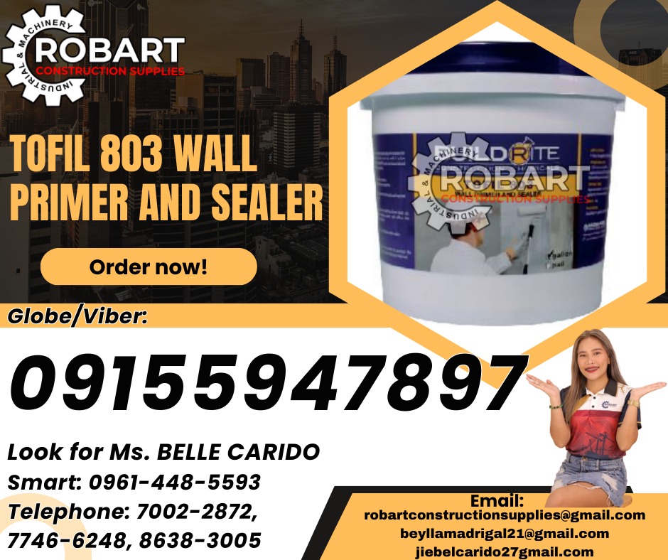 TOFIL 803 wall primer and sealer, Commercial & Industrial, Construction ...
