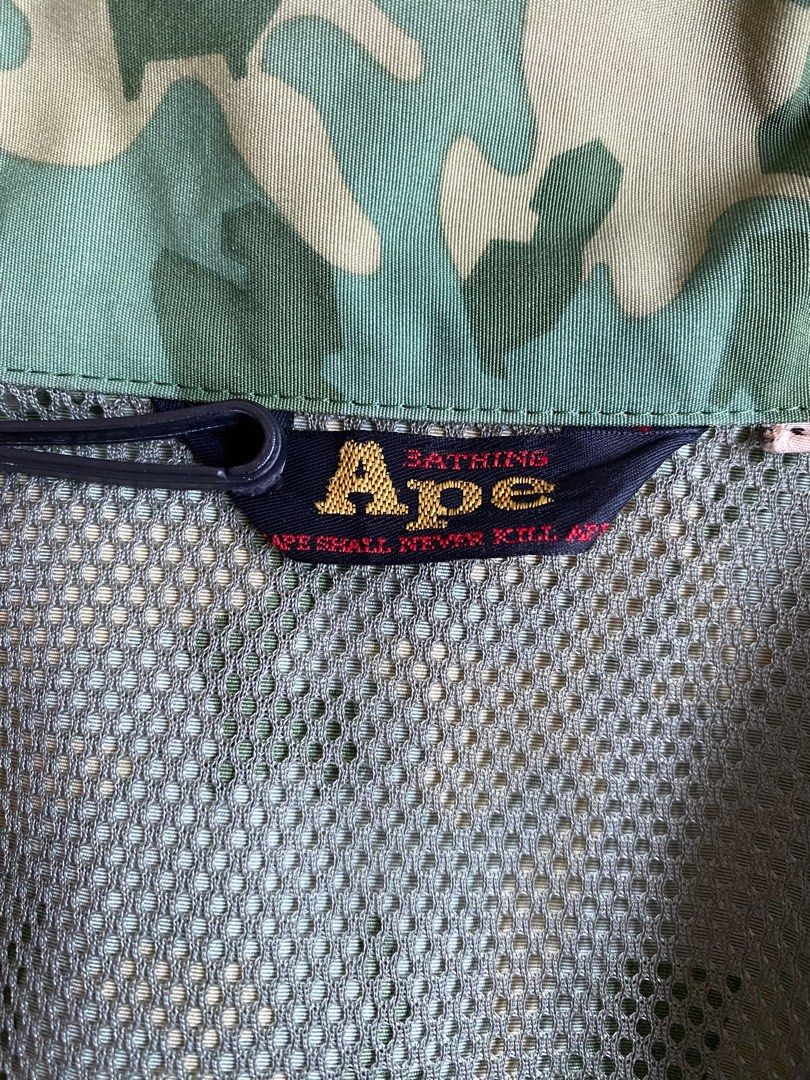 Rare 90’s A Bathing Ape Camo Rain Jacket, Men's Fashion, Coats, Jackets ...