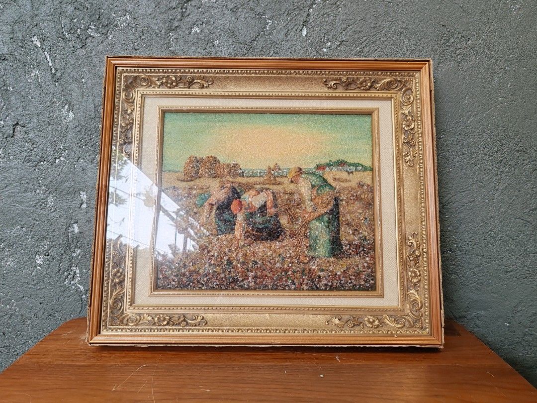 Vintage J F Millet Art Work From France and Italy Frame (for your ...