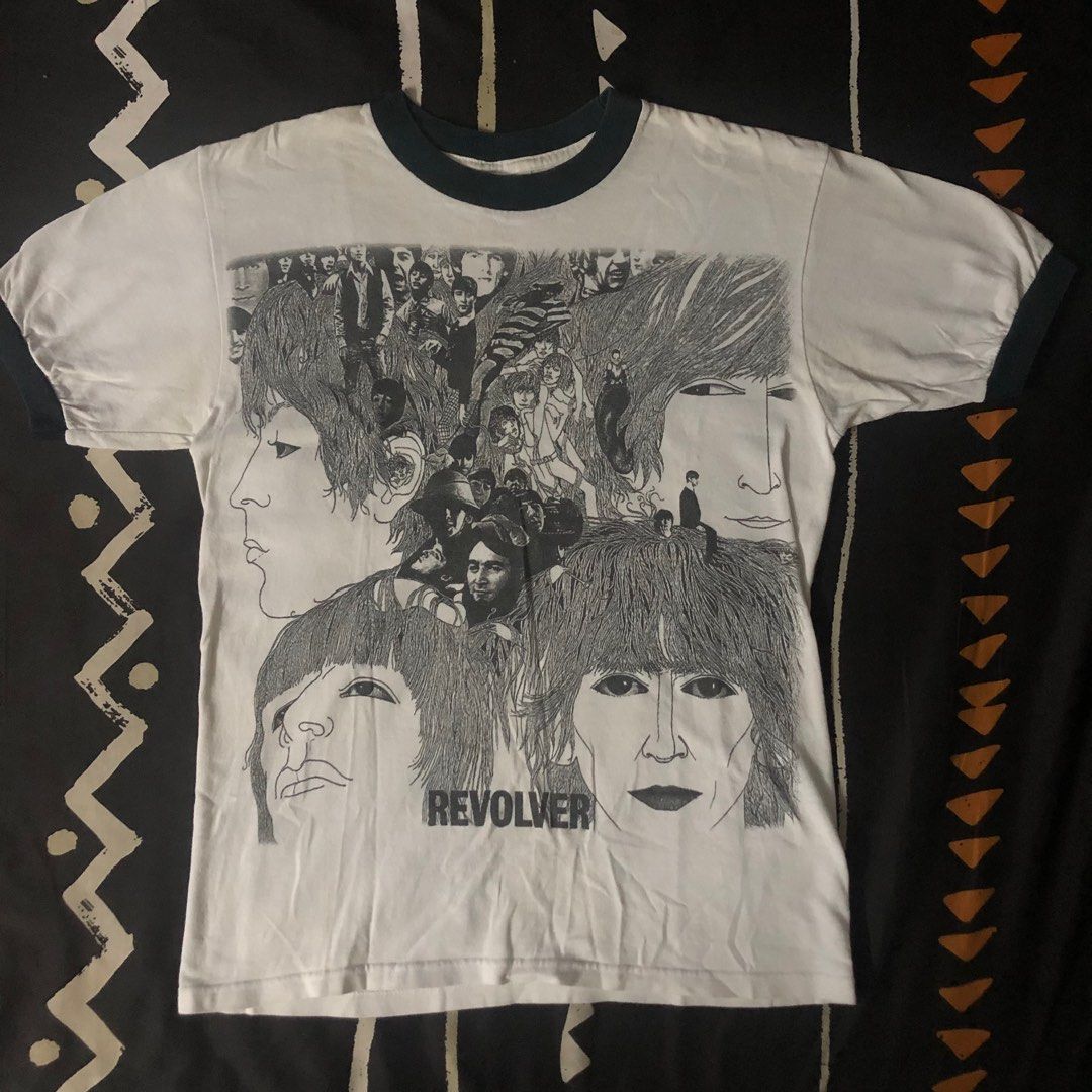 Vintage The Beatles Revolver Ringer, Men's Fashion, Tops & Sets ...