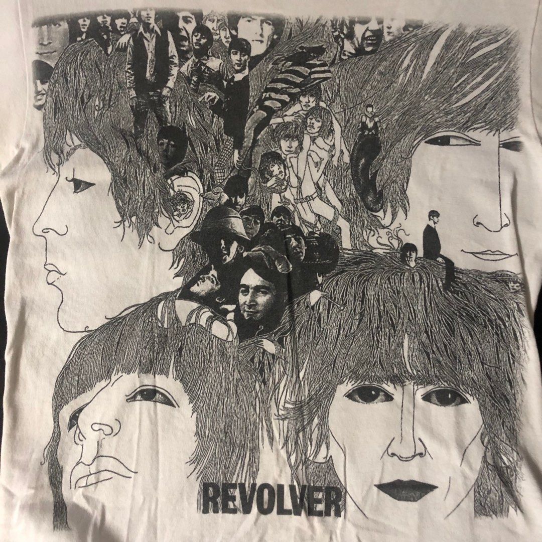 Vintage The Beatles Revolver Ringer, Men's Fashion, Tops & Sets ...