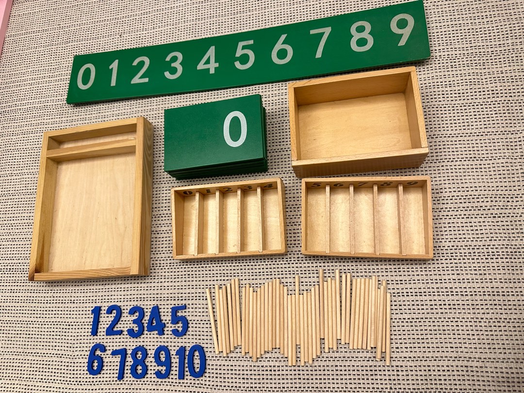 Wooden Toys Montessori Materials spindle sticka, Hobbies & Toys, Toys ...