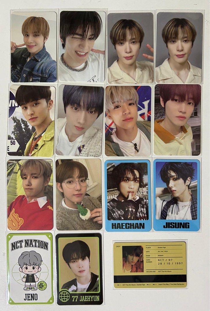 WTS/WTT NCT ALBUM PHOTOCARDS TRADING CARD HAECHAN JENO MARK JISUNG ...