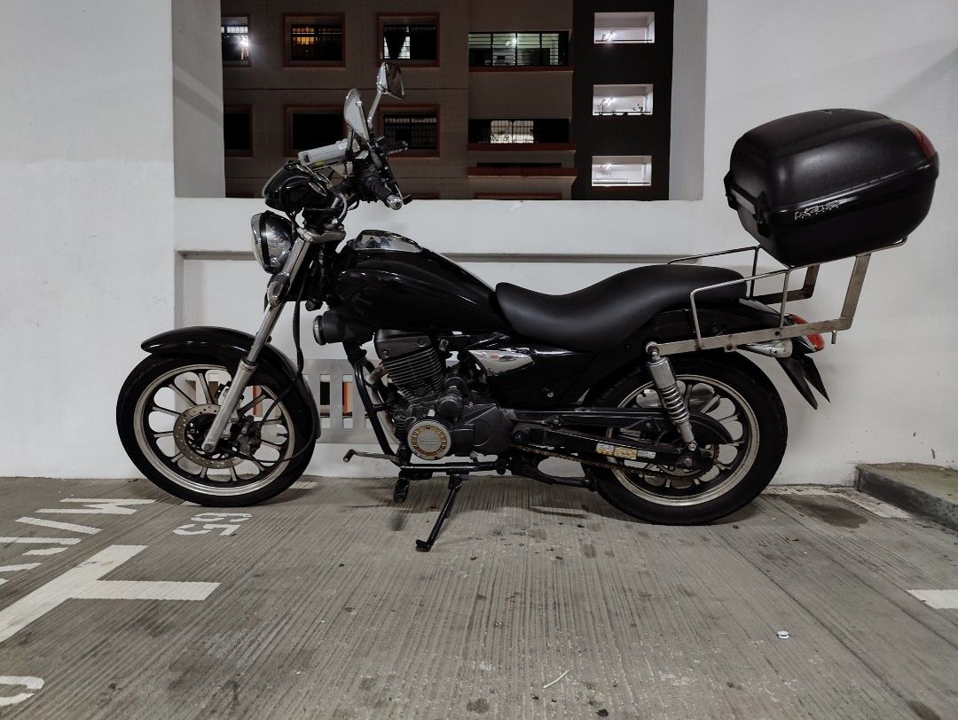 Zongshen ZS125 125cc David Harleyson Cruiser Bike Biker Gang Hells Angels Stylo Milo Kopi O Teh ...