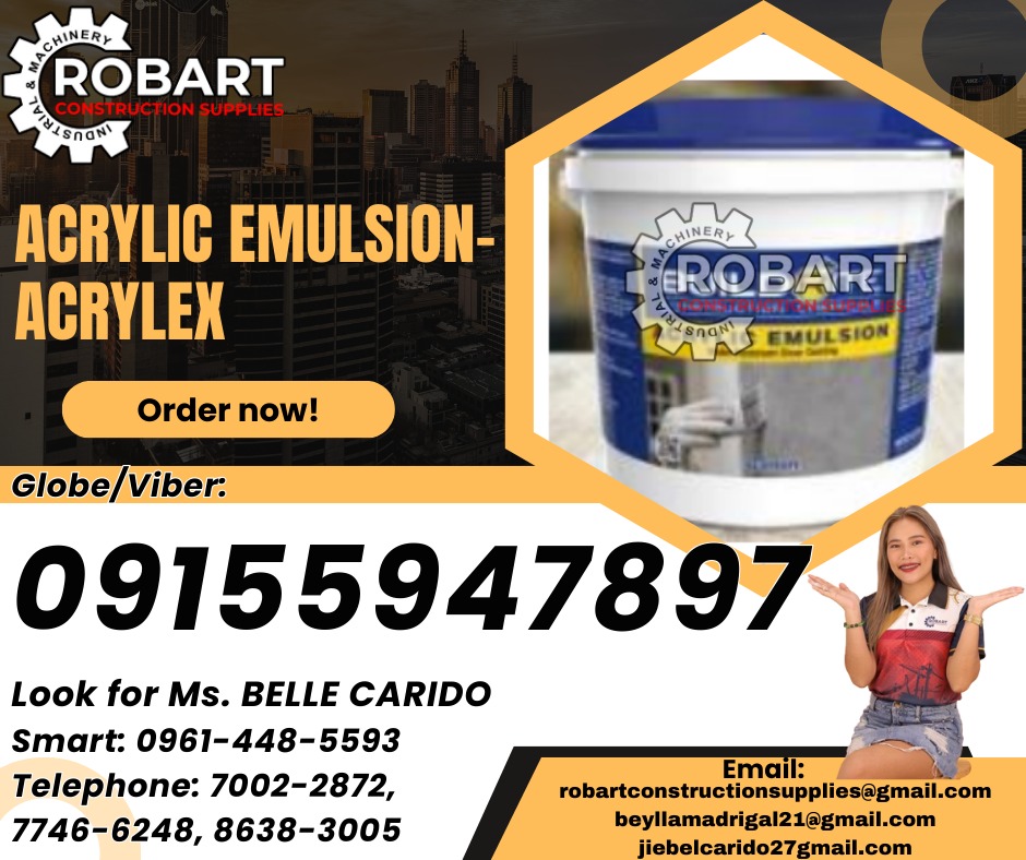 ACRYLIC EMULSION - ACRYLEX, Commercial & Industrial, Construction Tools ...