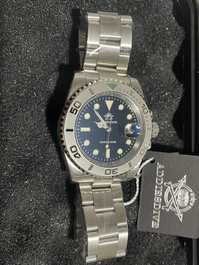 ADDIESDIVE MY-H-3 quartz submariner watch, Men's Fashion, Watches ...