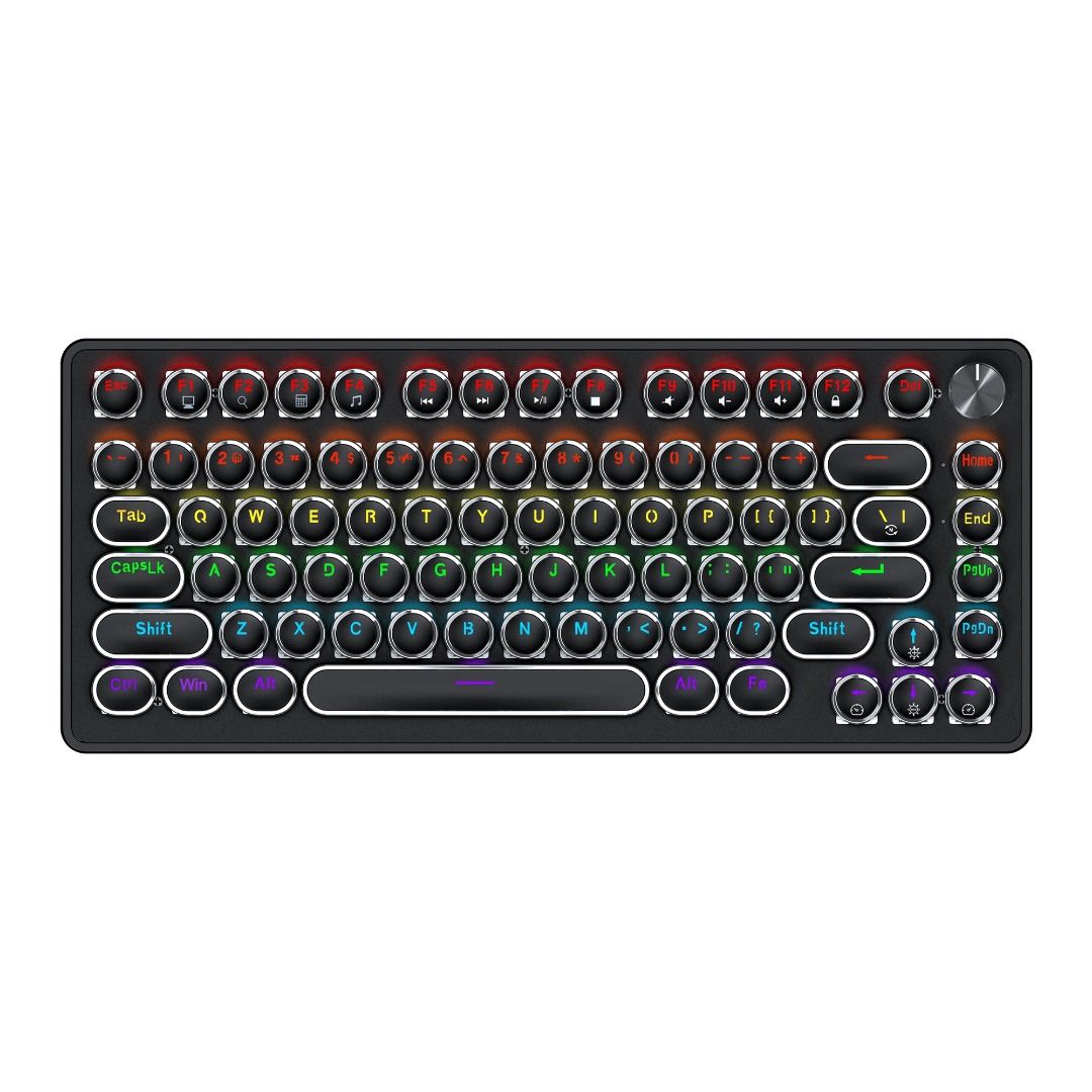 APAYDO K82 mechanical keyboard, Type-C 75% layout 82 keys, full key hot ...