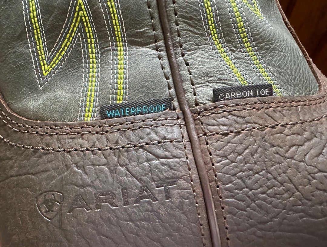 ARIAT MEN'S WorkHog XT BOA Waterproof Carbon Toe Work Boot(GREEN), Men ...
