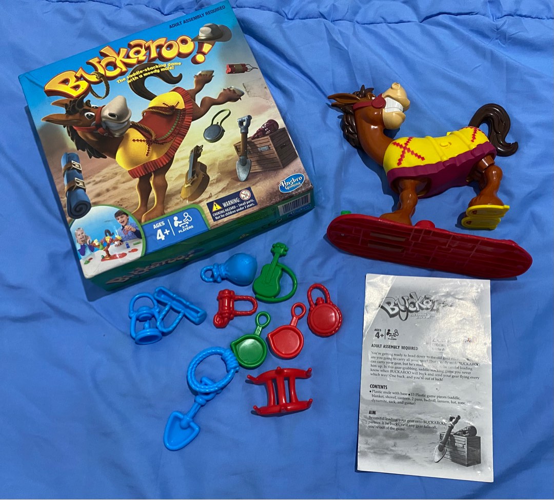 Authentic Hasbro Buckaroo Moody Horse Funny Game for Kids Adults Family ...