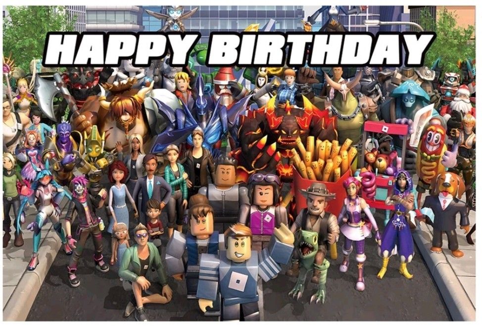 BIG CHARACTER BACKDROP BANNER, Hobbies & Toys, Stationary & Craft ...