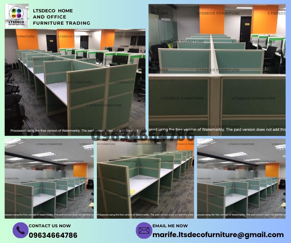 BPO SYSTEM CALL CENTER WORKSTATION TABLE DESK TYPE OFFICE FURNITURE and ...