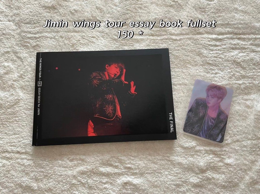 BTS Jimin wings tour essay book fullset, Hobbies & Toys, Collectibles ...