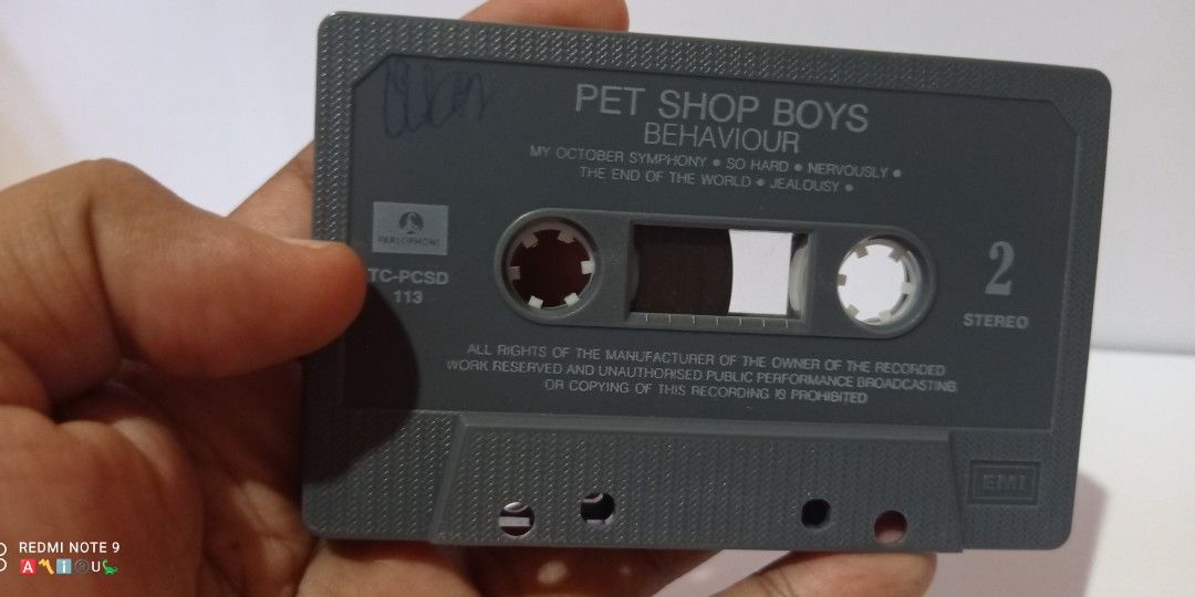 [CASSETTE] PET SHOP BOYS - BEHAVIOR, Hobbies & Toys, Music & Media, CDs & DVDs on Carousell