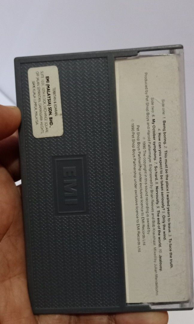 [CASSETTE] PET SHOP BOYS - BEHAVIOR, Hobbies & Toys, Music & Media, CDs & DVDs on Carousell