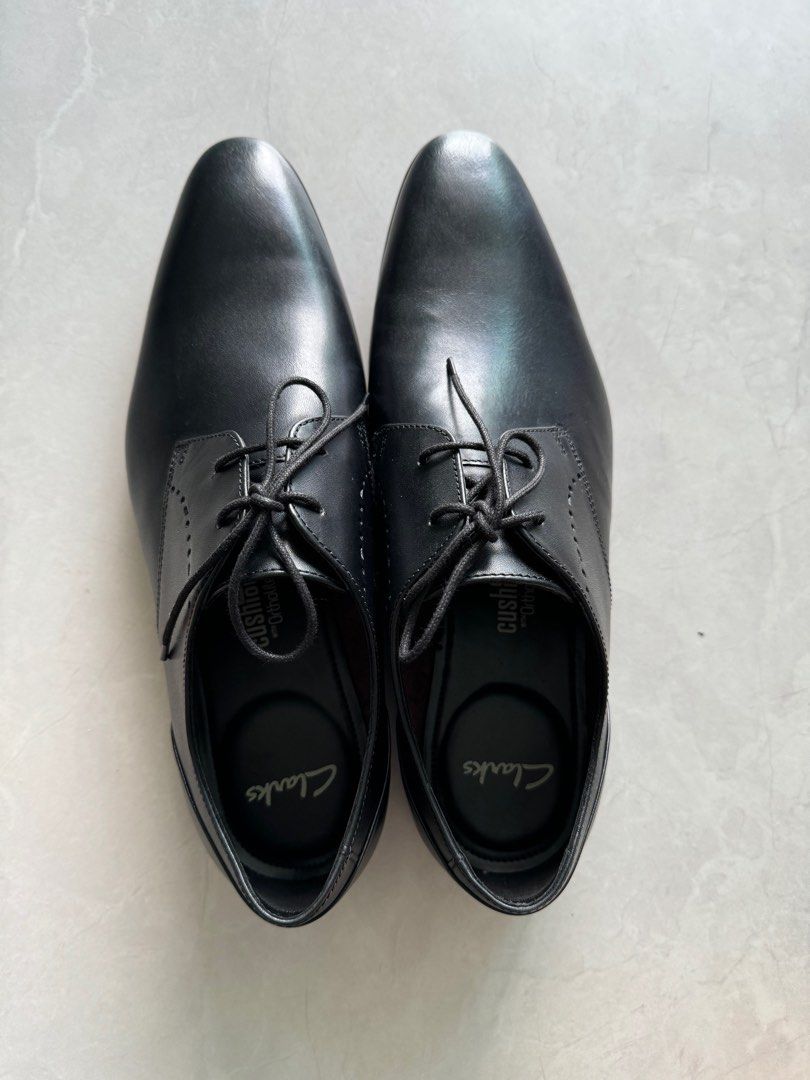 Clarks bampton lace black store
