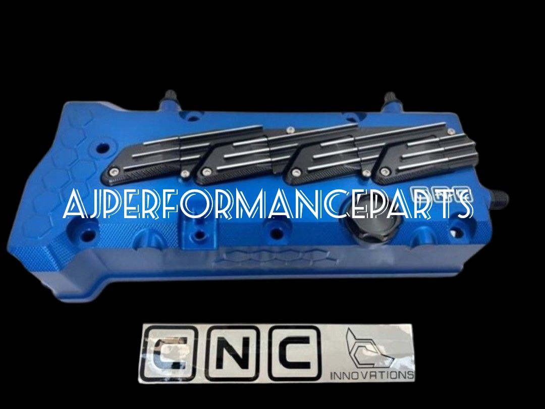CNC INNOVATIONS BILLET ENGINE VALVE COVER SET ANODIZED BLUE HONDA K ...