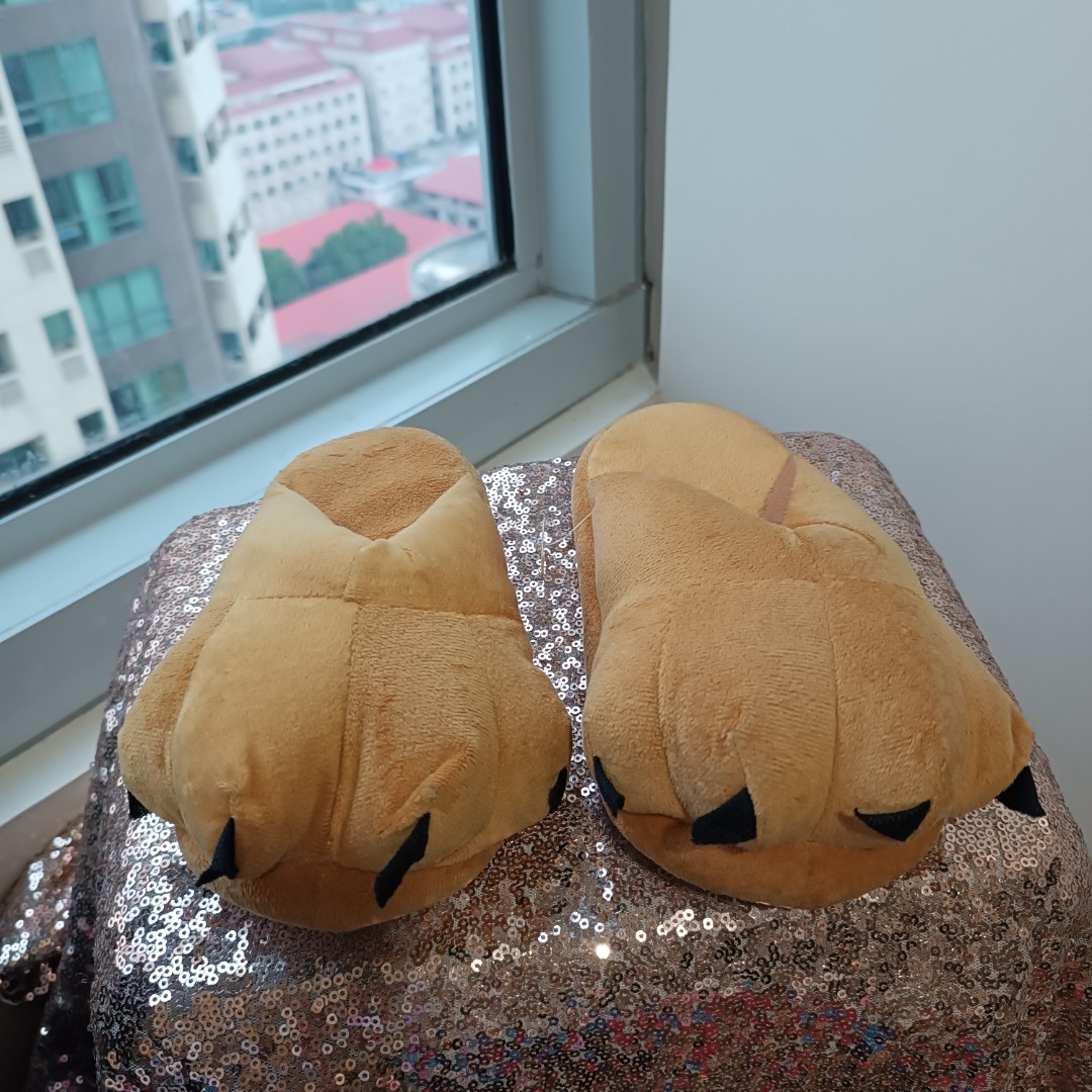 COD Bear Monster Plushie Bedroom Slippers Toddler Costume Halloween ...