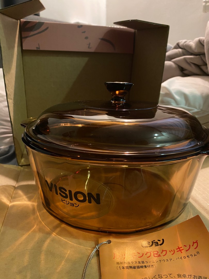 Corning Vision Iwaki Glass Cooking Pot, Furniture & Home Living ...