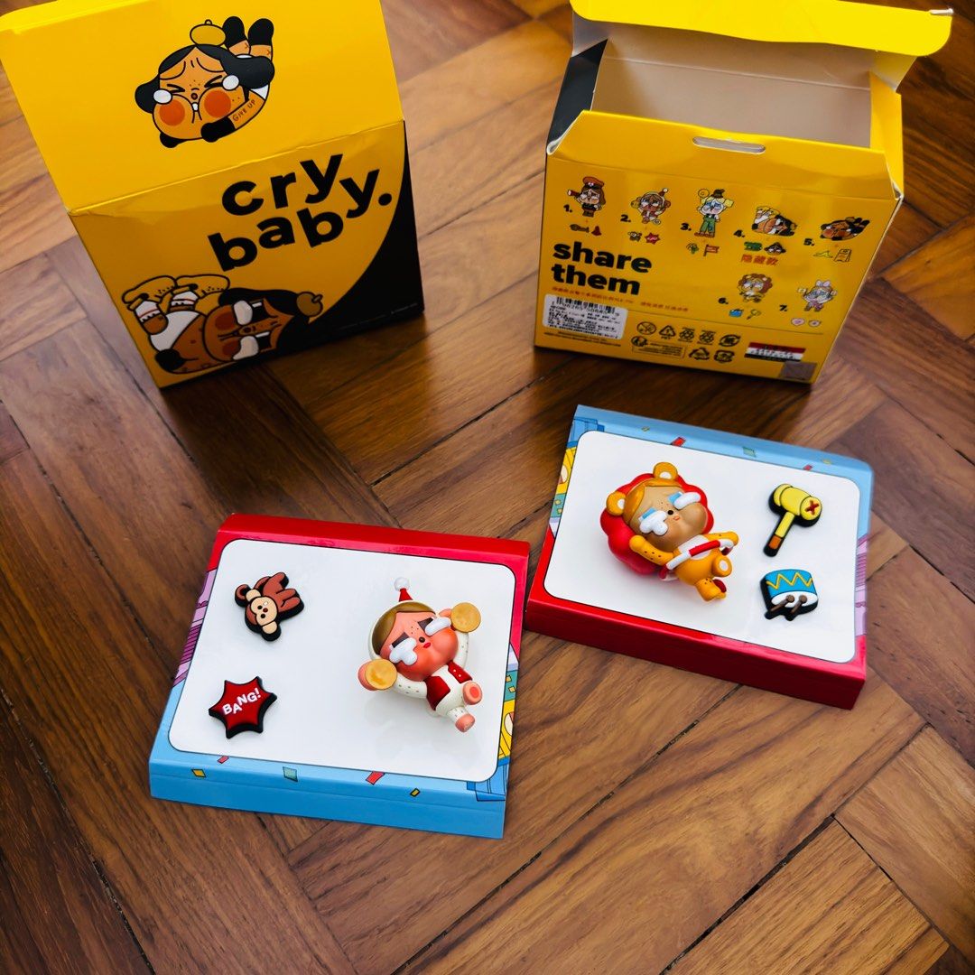 Crocs x Popmart x Crybaby Studs, Hobbies & Toys, Toys & Games on Carousell