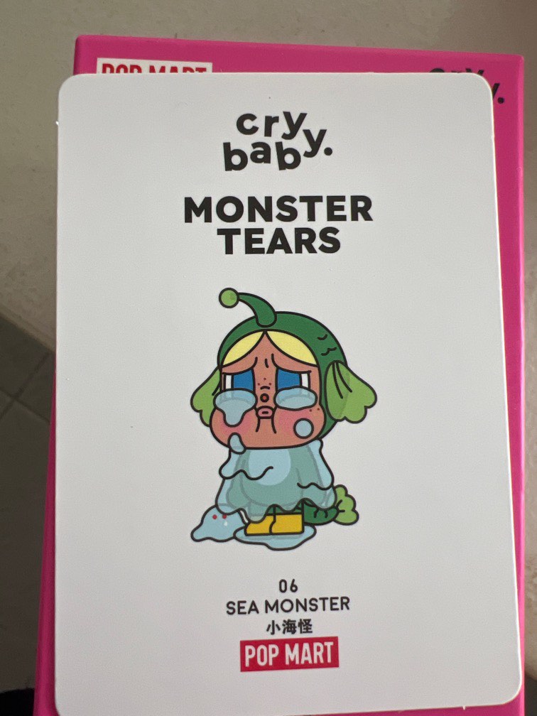 CRYBABY MONSTER TEARS-Sea Monster, Hobbies & Toys, Toys & Games on ...