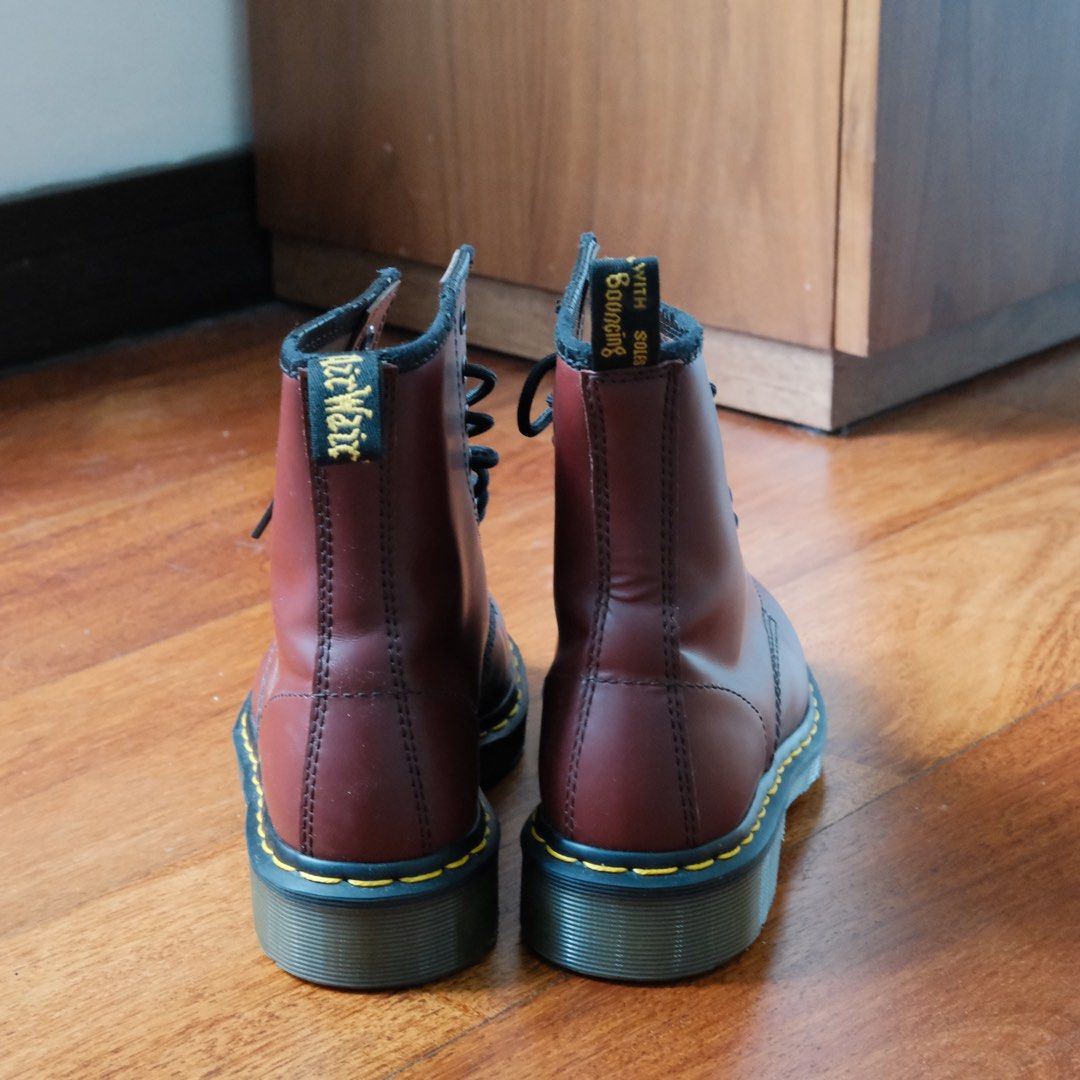 Dr Martens 1460 Cherry Red, Women's Fashion, Footwear, Boots on Carousell