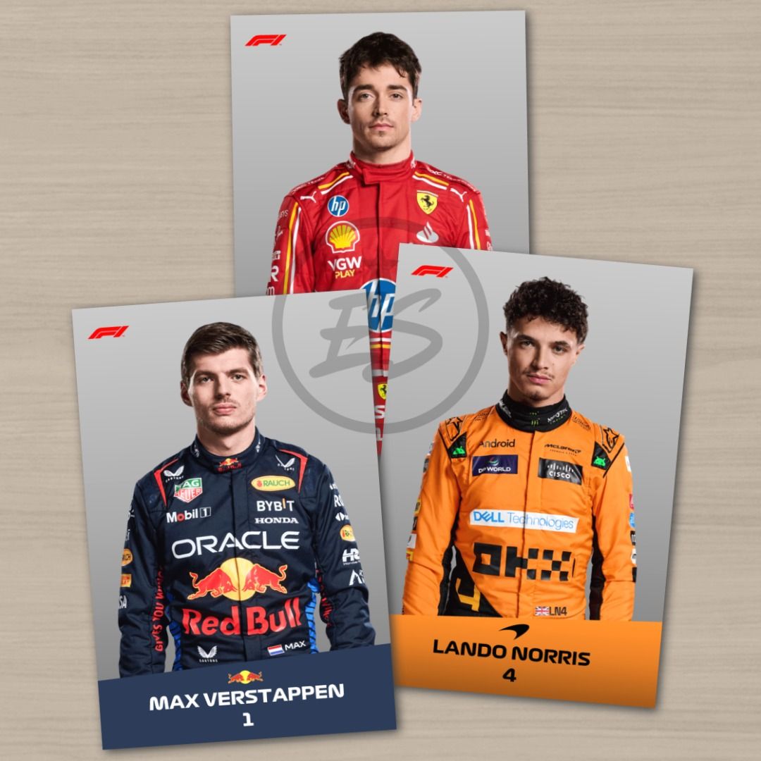 Formula 1 2024 Official Driver Portrait Designs - F1 Card Collection ...