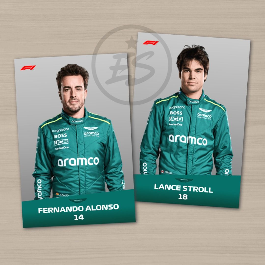 Formula 1 2024 Official Driver Portrait Designs - F1 Card Collection ...
