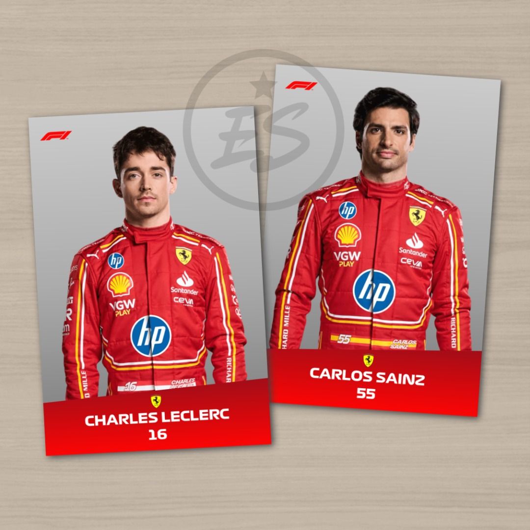 Formula 1 2024 Official Driver Portrait Designs - F1 Card Collection ...