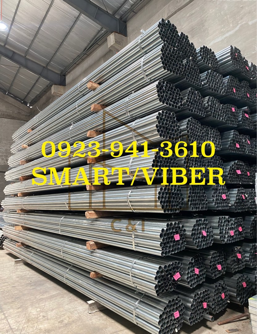 GI PIPE 1 1/2 6METERS, Commercial & Industrial, Construction & Building ...