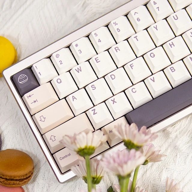 GMK Yutousu Taro Crisp Pastry Keycaps Cherry Profile PBT Dye ...
