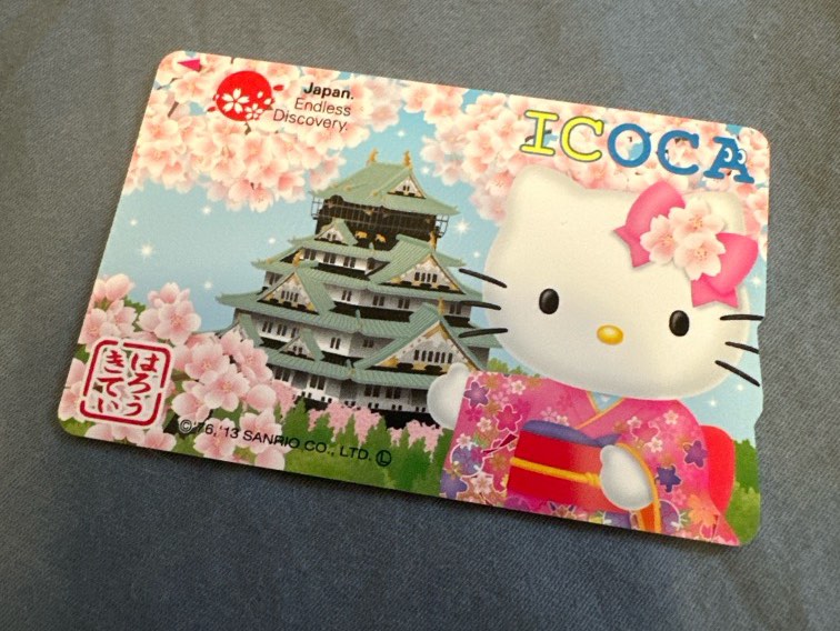 Hello Kitty 關西限定版 大阪城 ICOCA 櫻花特別版, 門票＆禮券, 本地景點門票及交通 - Carousell