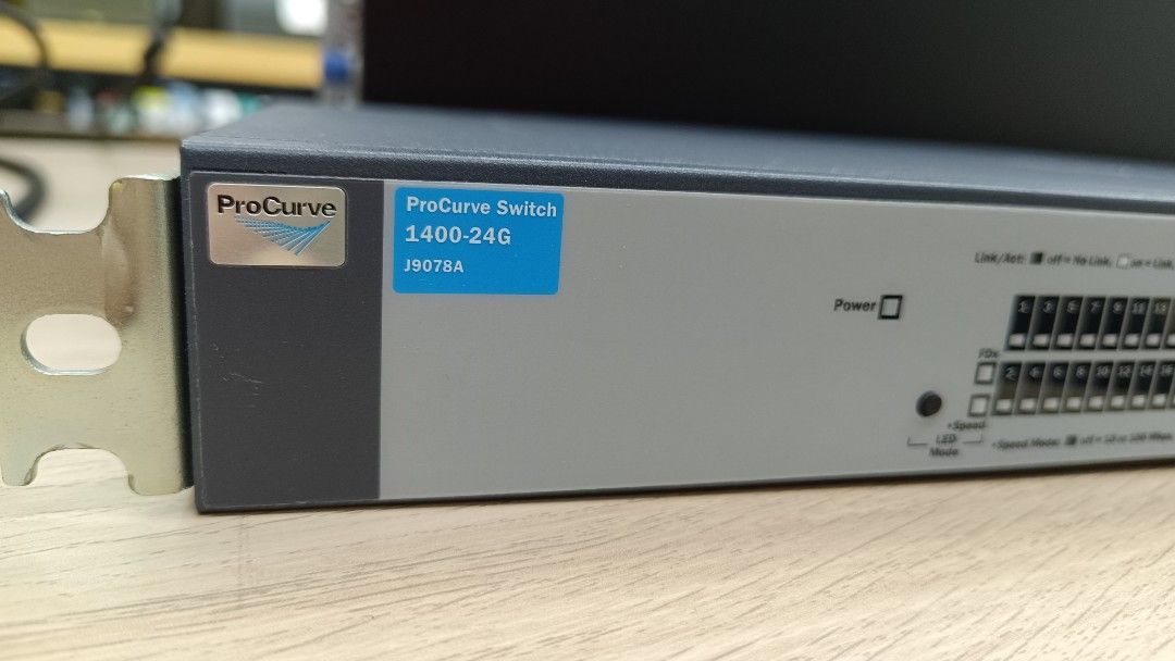 HPE ProCurve 1400-24G Network Switch, Computers & Tech, Office ...