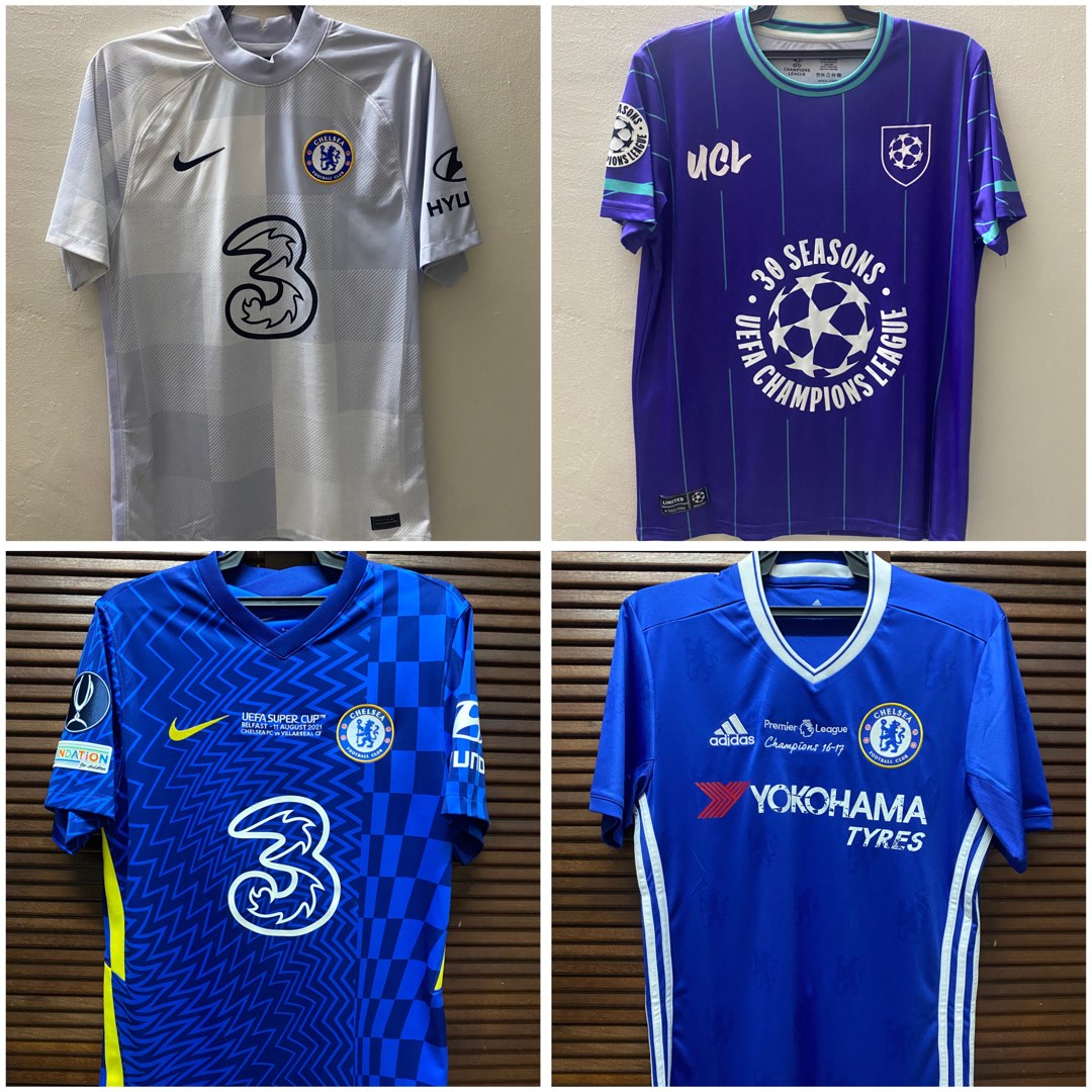 Jersi Chelsea Nike UCL Original, Men's Fashion, Activewear on Carousell