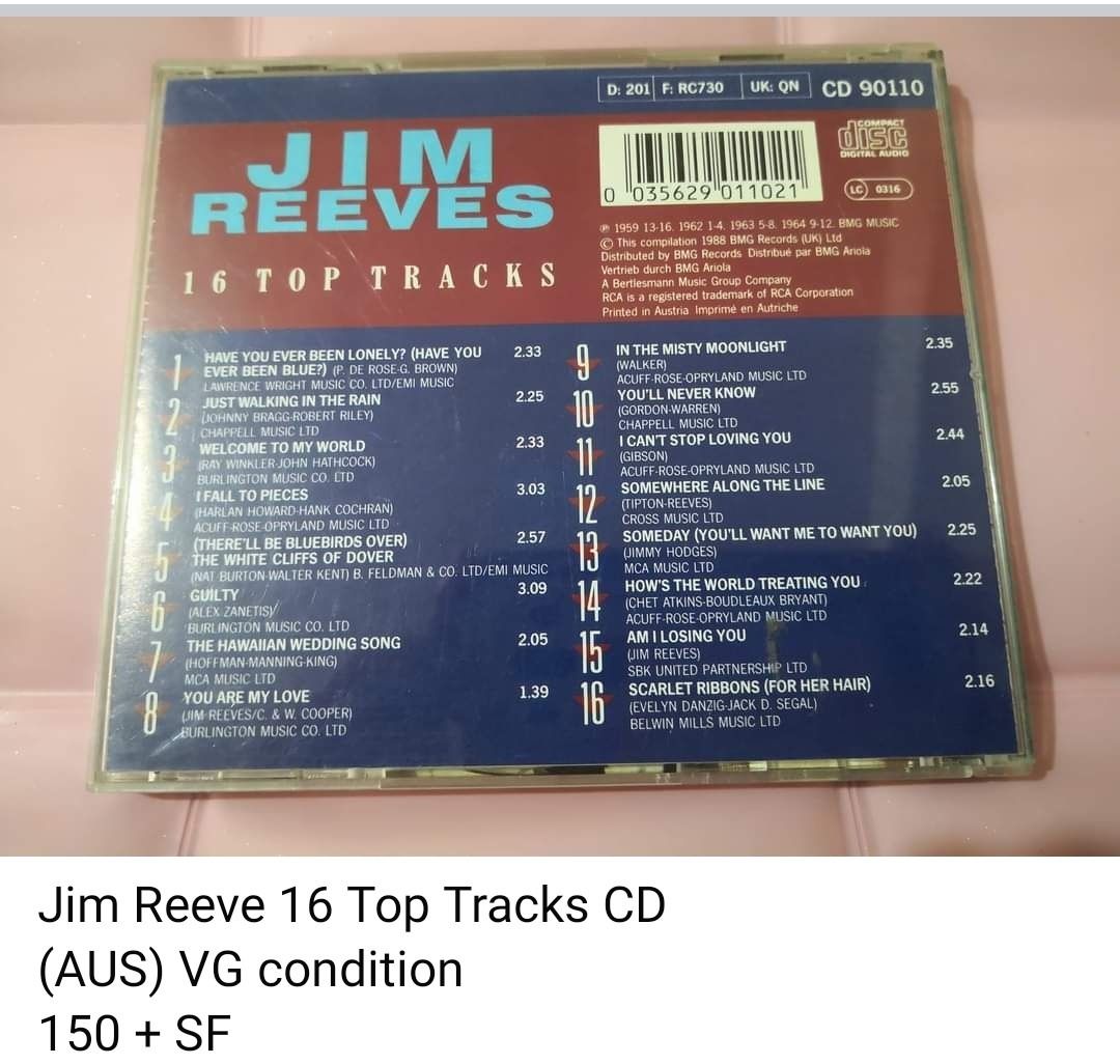 Jim Reeve Gentleman Reeve The Definitive Collection 2CD , 16 Top Tracks ...