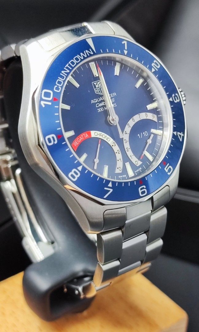 Johan TAG HEUER Aquaracer Link Calibre S Blue Dial Regatta Steel ...