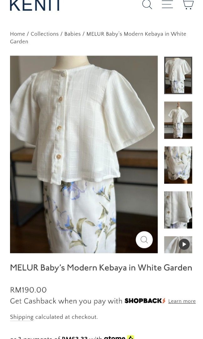 Kenit kid baju kurung kids, Babies & Kids, Babies & Kids Fashion on Carousell