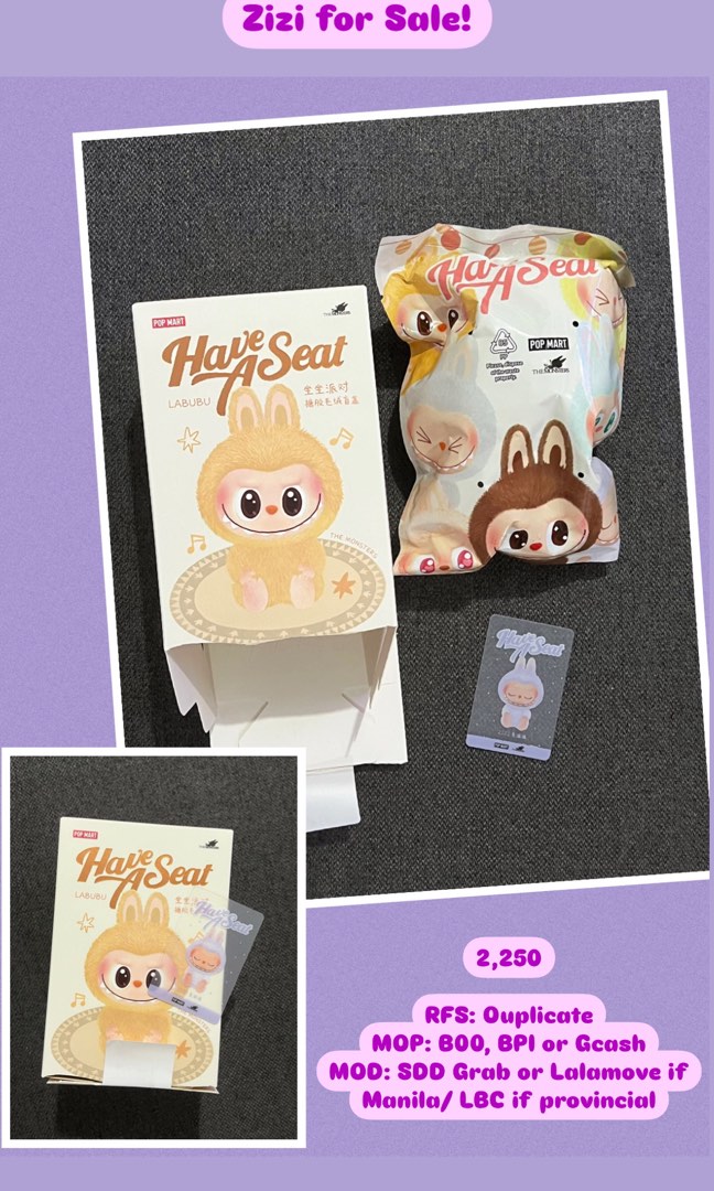 Labubu Zizi, Hobbies & Toys, Toys & Games on Carousell