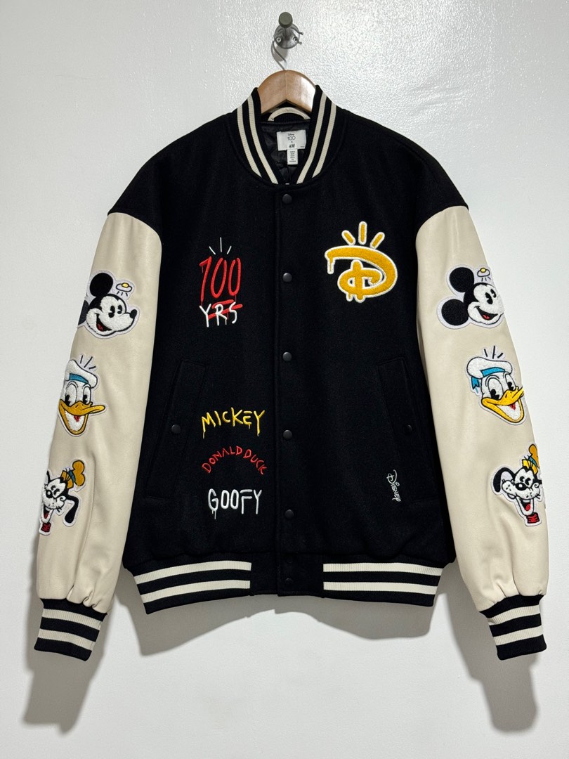 Limited Edition H&M x Disney 100 Regular Fit Baseball Jacket, Men's ...