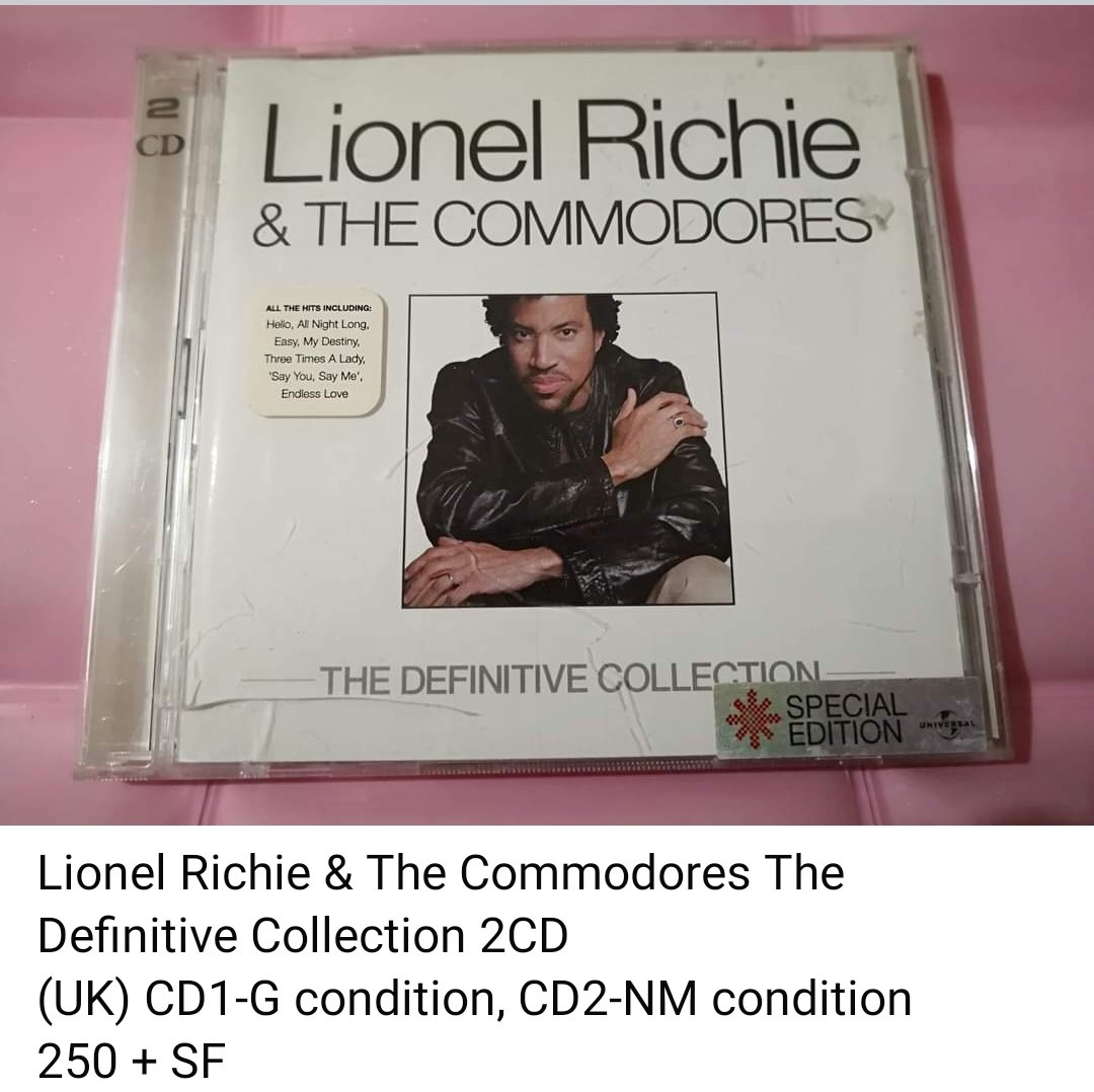Lionel Richie And The Commodores The Definitive Collection 2CD ...